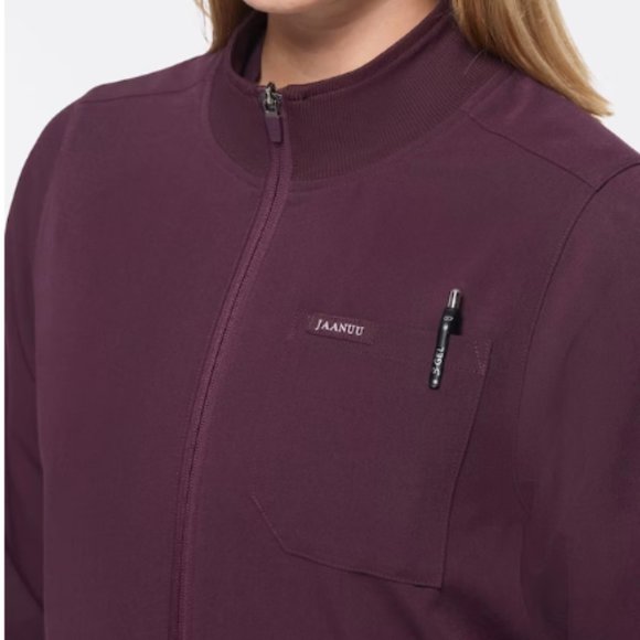 Jaanuu | Jackets & Coats | Womens Cosmic Brown Classic Scrub Jacket 2 ...